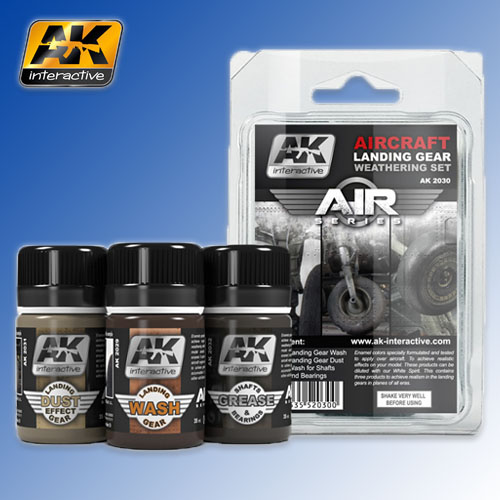 Aircraft Landing Gear Weathering Set AK Interactive - HM Hobbies