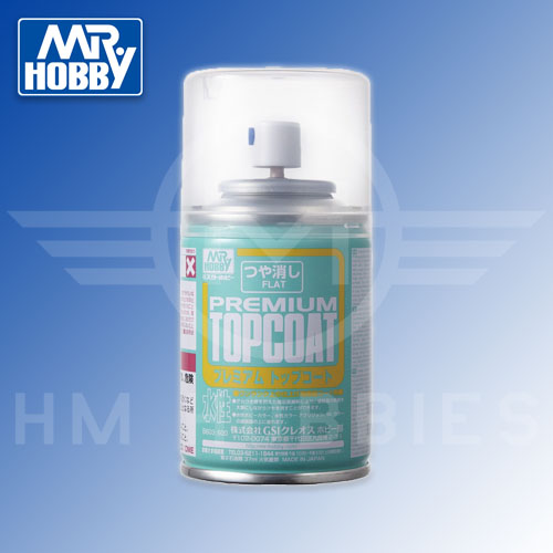 Mr Premium Top Coat Flat Spray 88ml - HM Hobbies