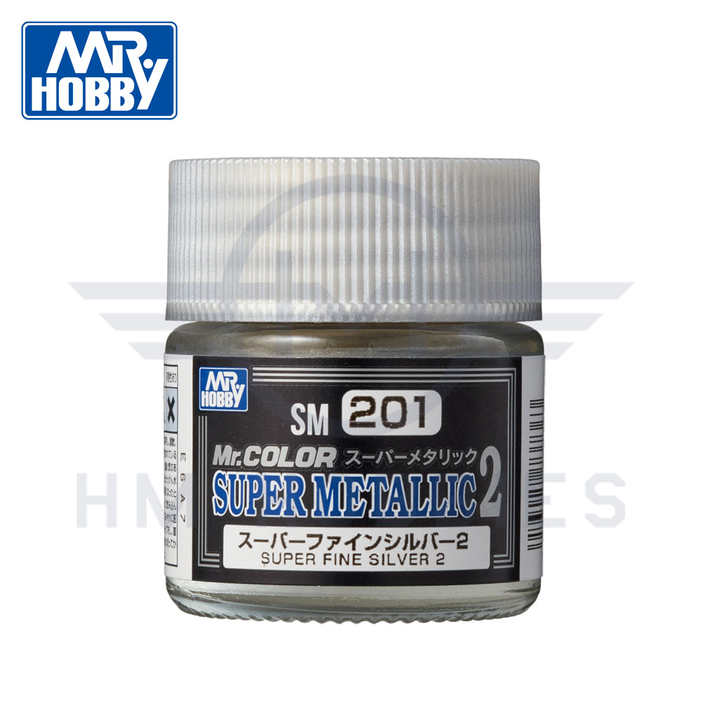 SM-201 Super Fine Silver 2 Super Metallic 10ml - HM Hobbies