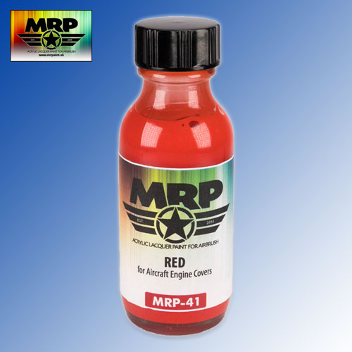 MRP-041 Red Engine Covers for Aircraft 30ml - HM Hobbies