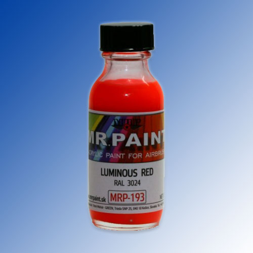 MRP-193 Luminous Red RAL3024 30ml - HM Hobbies