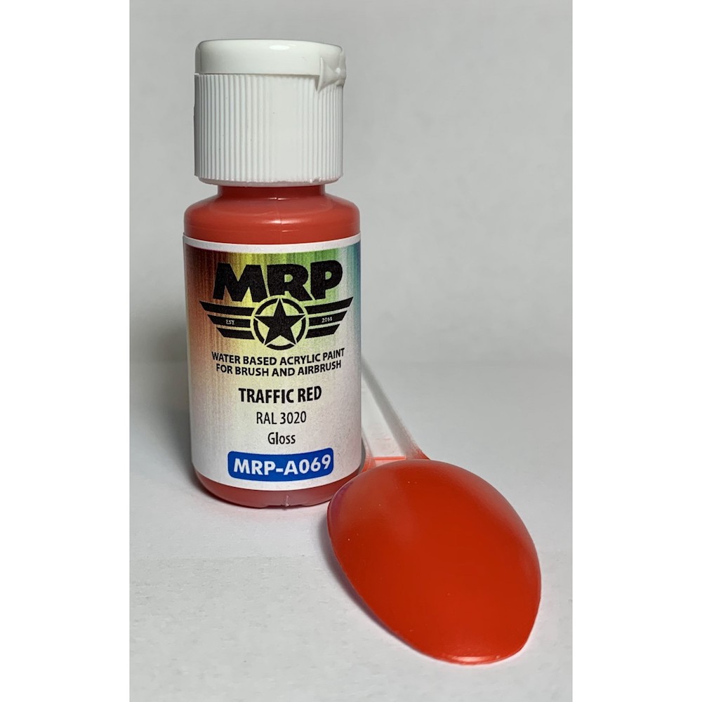 MRP-A069 Traffic Red RAL 3020 AQUA 17ml - HM Hobbies