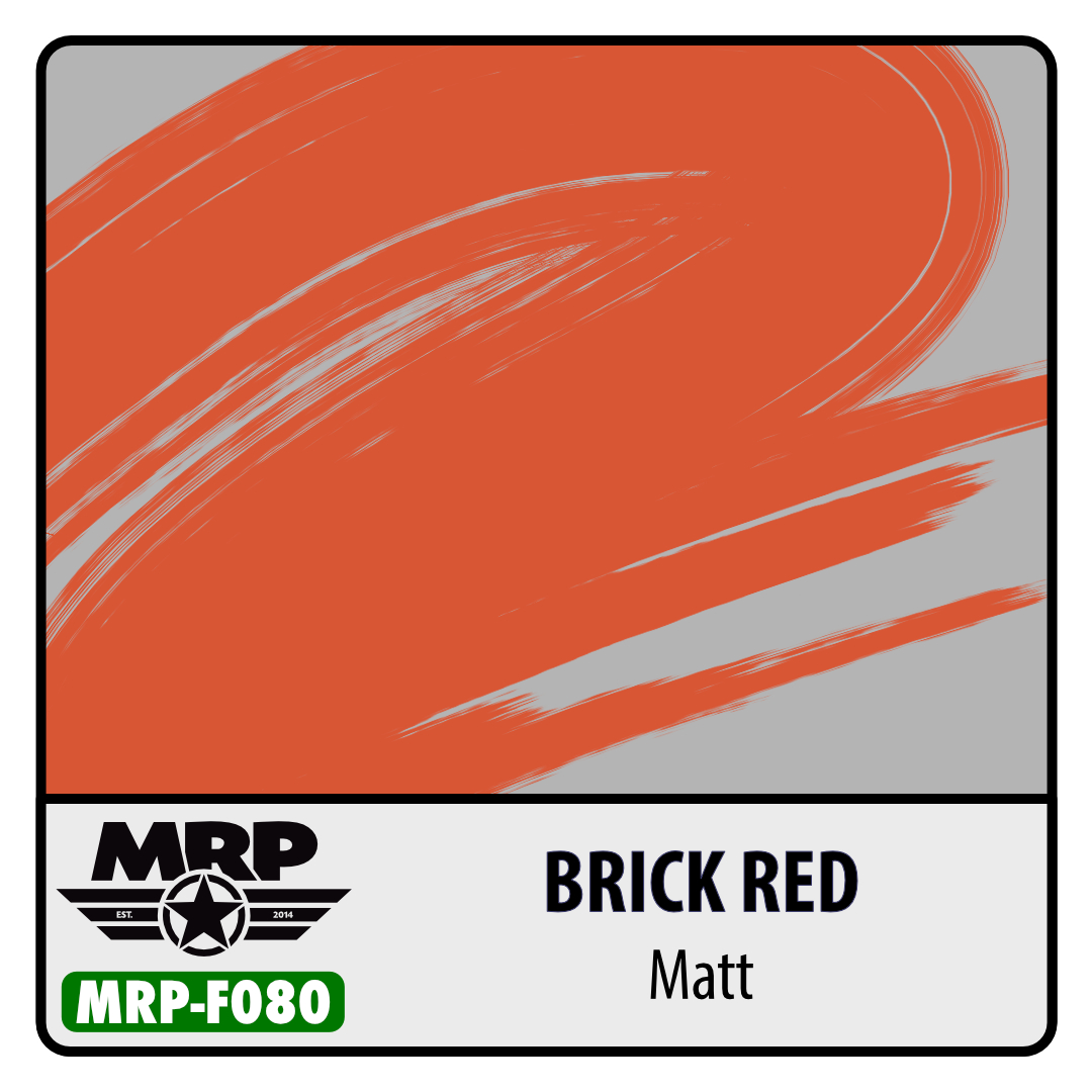 MRP-F080 Brick Red Matt AQUA FIGURE 17ml - HM Hobbies